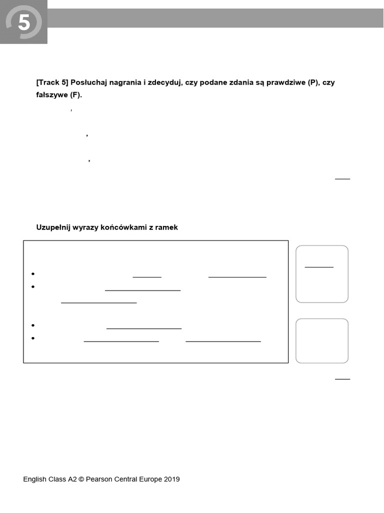A2 English Language Test C | PDF