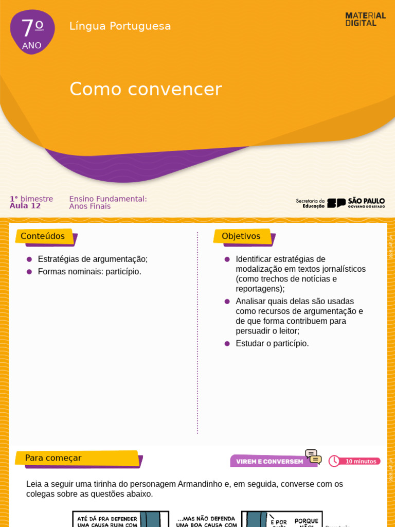 Aula 12 - Como Convencer - EDITADA | PDF | Argumento | Brasil