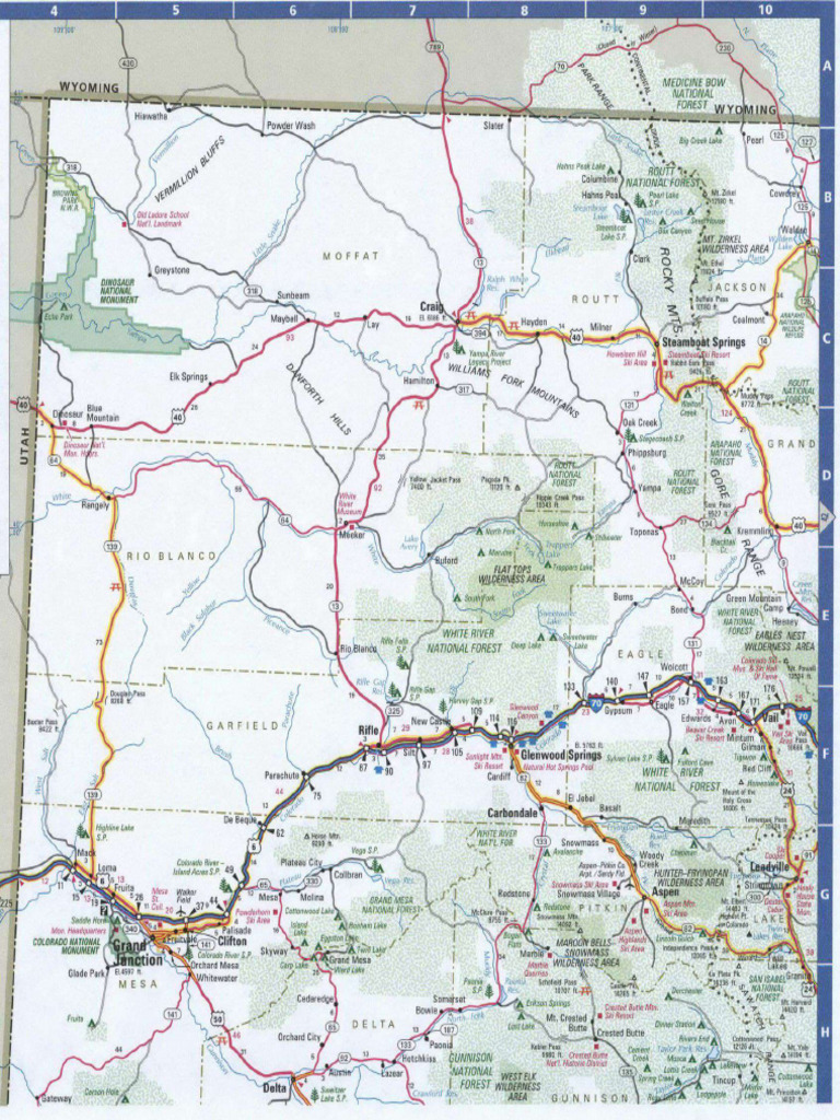 Colorado Road Map | PDF
