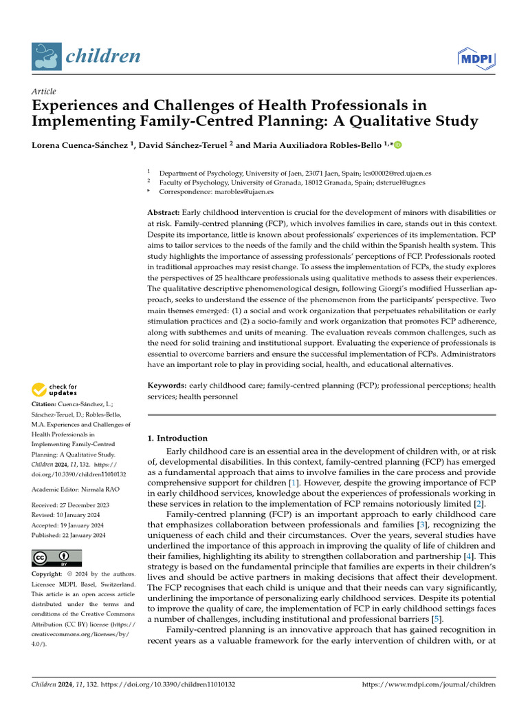 Experiences and Challenges of Health Professionals | PDF | Mental ...