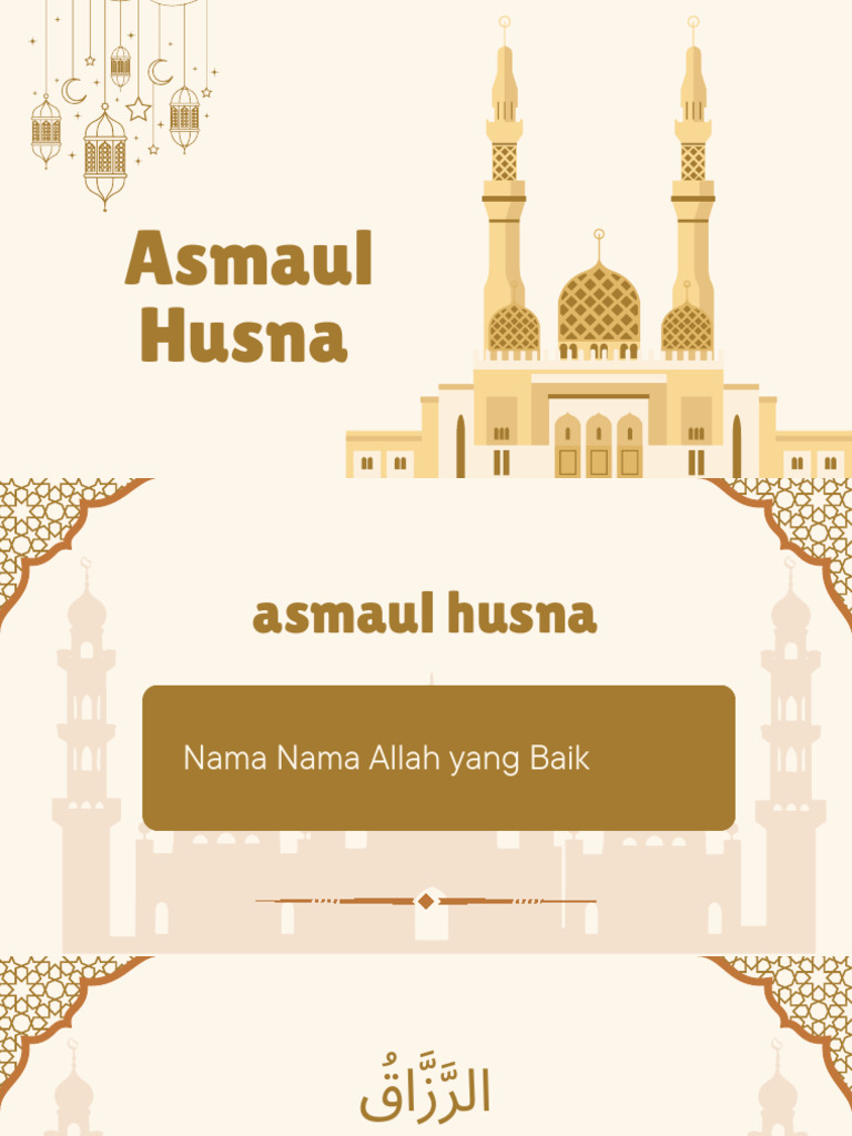 Nama-Nama Allah yang Baik dan Artinya | PDF