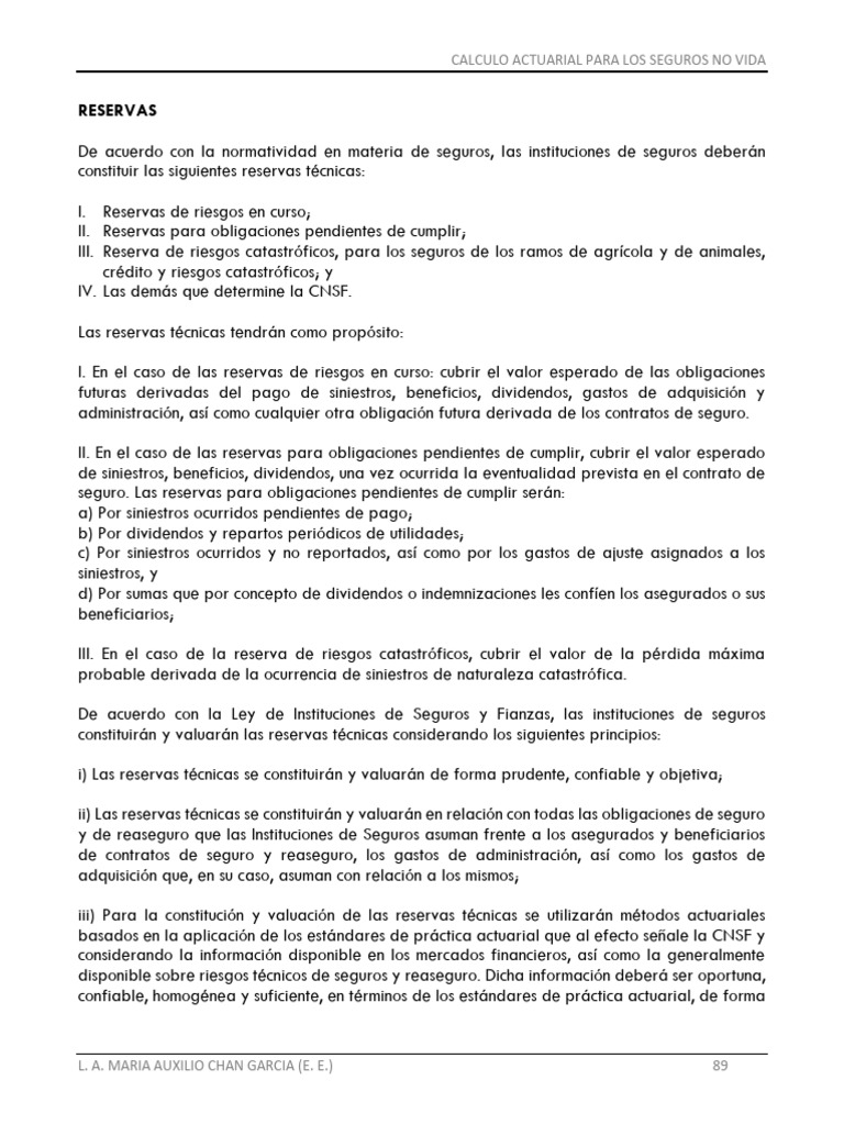 Unidad V clase 1 | PDF | Seguro | Reaseguro
