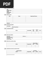 8D Report Template | PDF