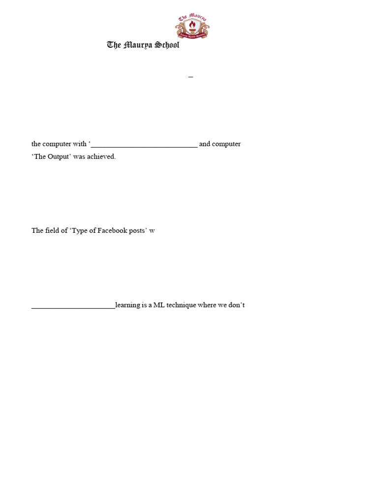 Revision Worksheets Class 11 | PDF | Statistical Classification | Cluster Analysis