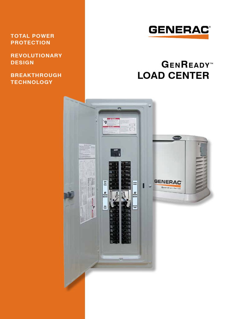 0174960SBY GenReady Load Center Product Brochure | PDF | Electric ...