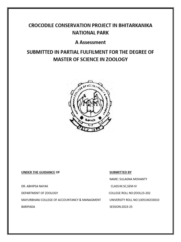 Crocodile Conservation in Bhitarkanika | PDF | Crocodile | Zoology