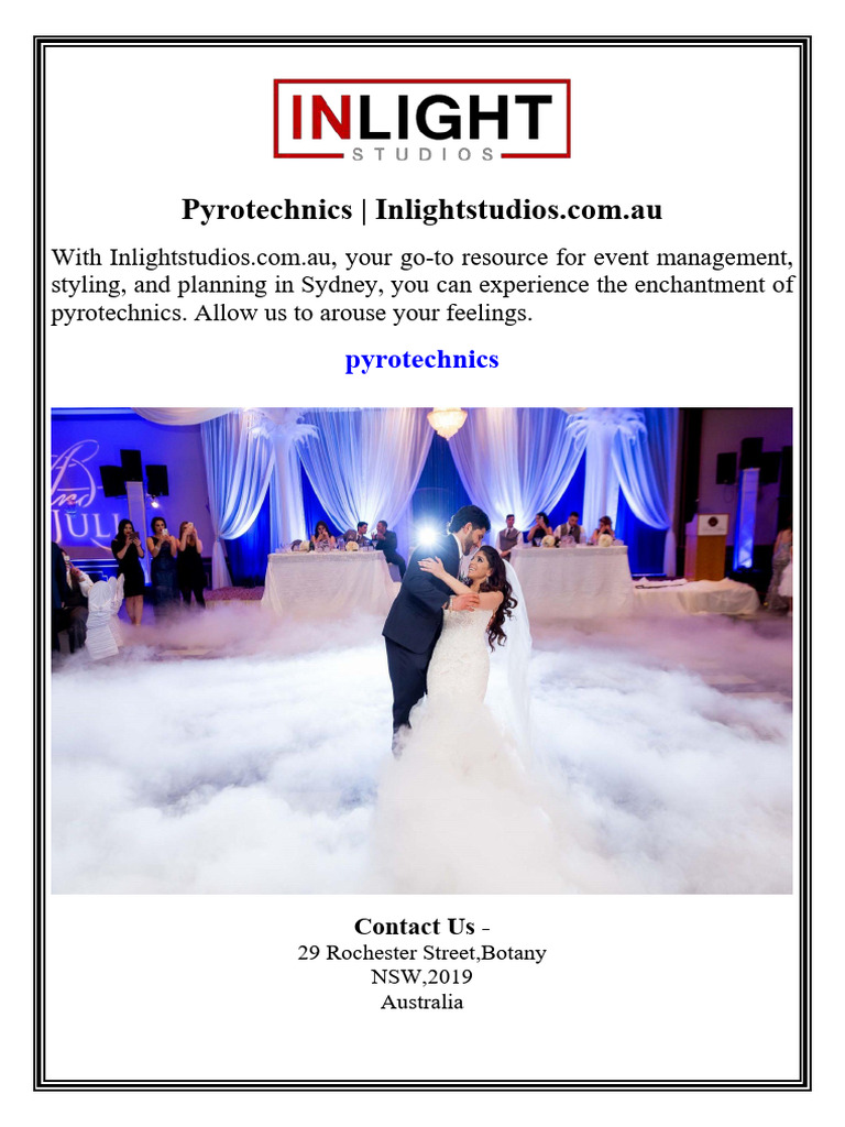 Sydney Pyrotechnics for Events | PDF