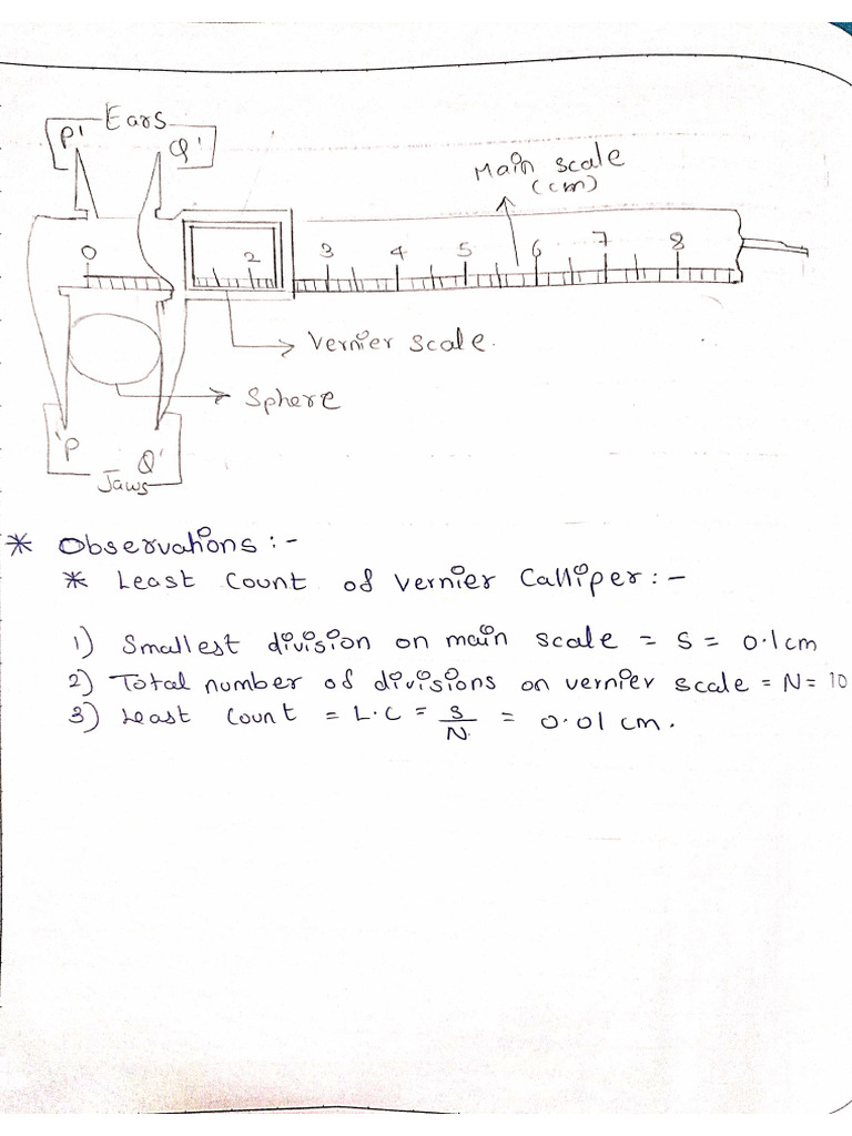 Vernier Calliper | PDF