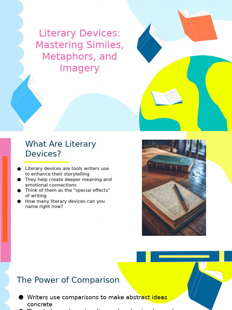 2.4 USING LITERARY DEVICES(SIMILE, METAPHORS, IMAGERY) | PDF | Metaphor ...