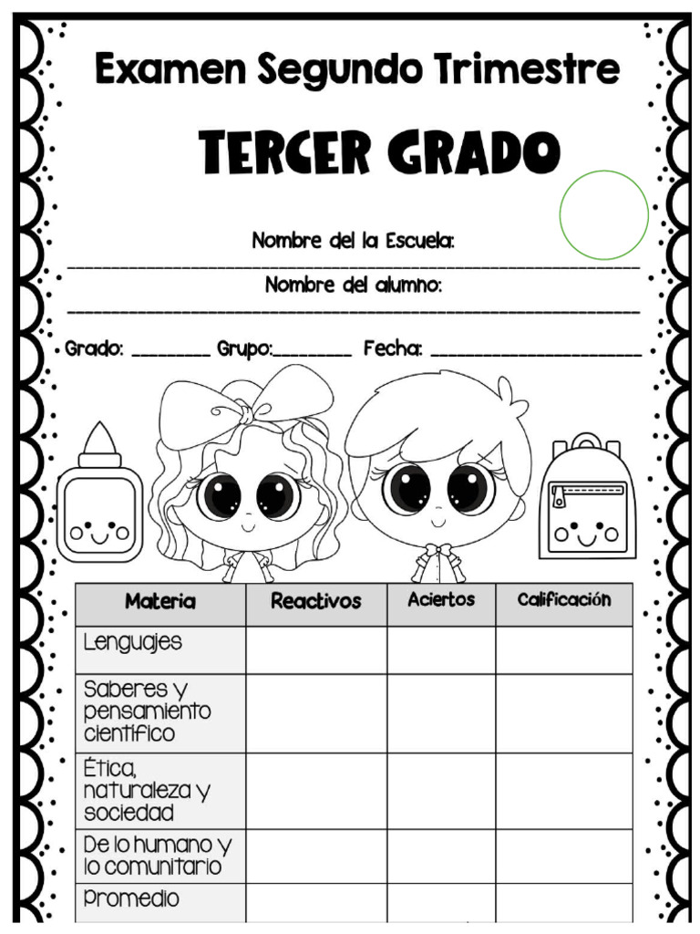 Examen Segundo Trimestre | PDF