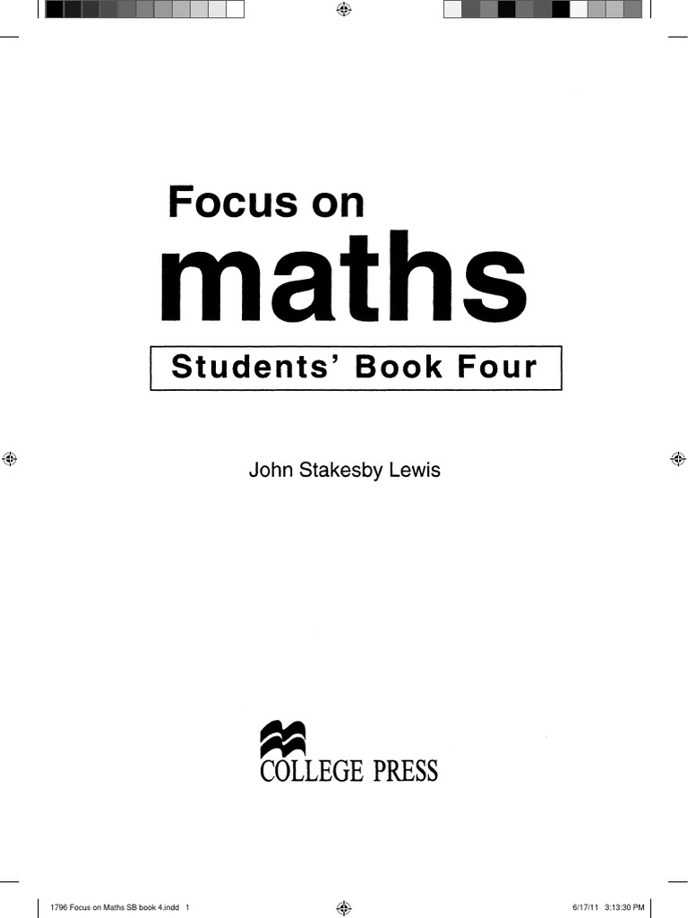 Focus On Mathematics 4 | PDF