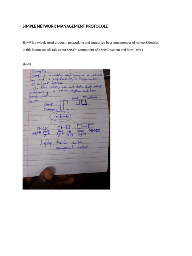 Simple Network Management Protocole | PDF | Computer Network | Security
