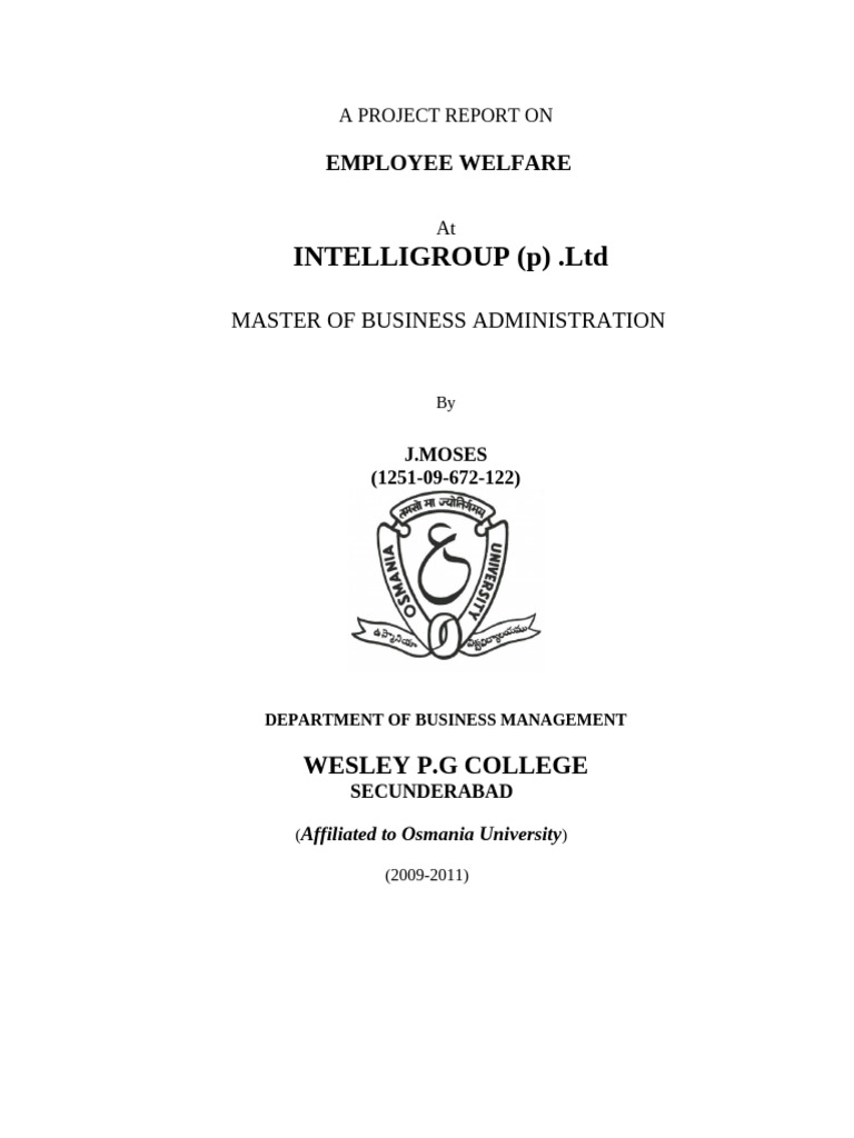 Employee Welfare | PDF