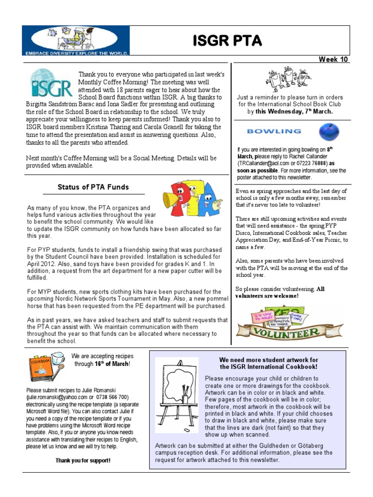 Pta Update Wk10 | PDF | Cookbooks | Foods