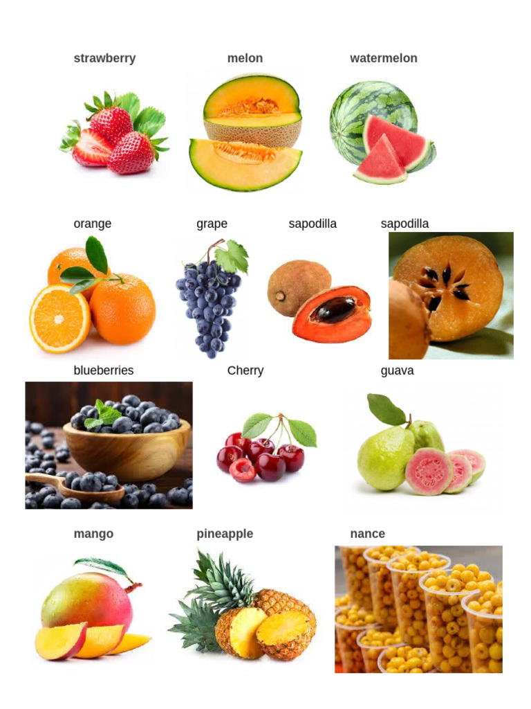Frutas en Ingles | PDF
