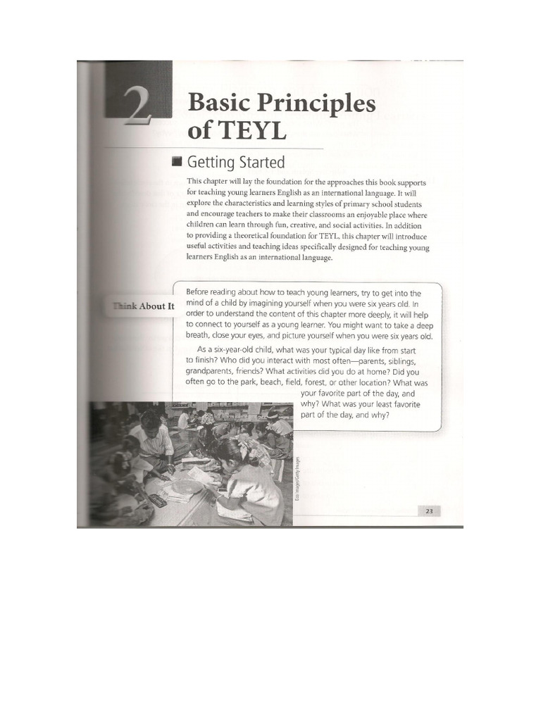 Teaching Young Learners English - Shin. J and Crandall. J - CHAP. 2 | PDF