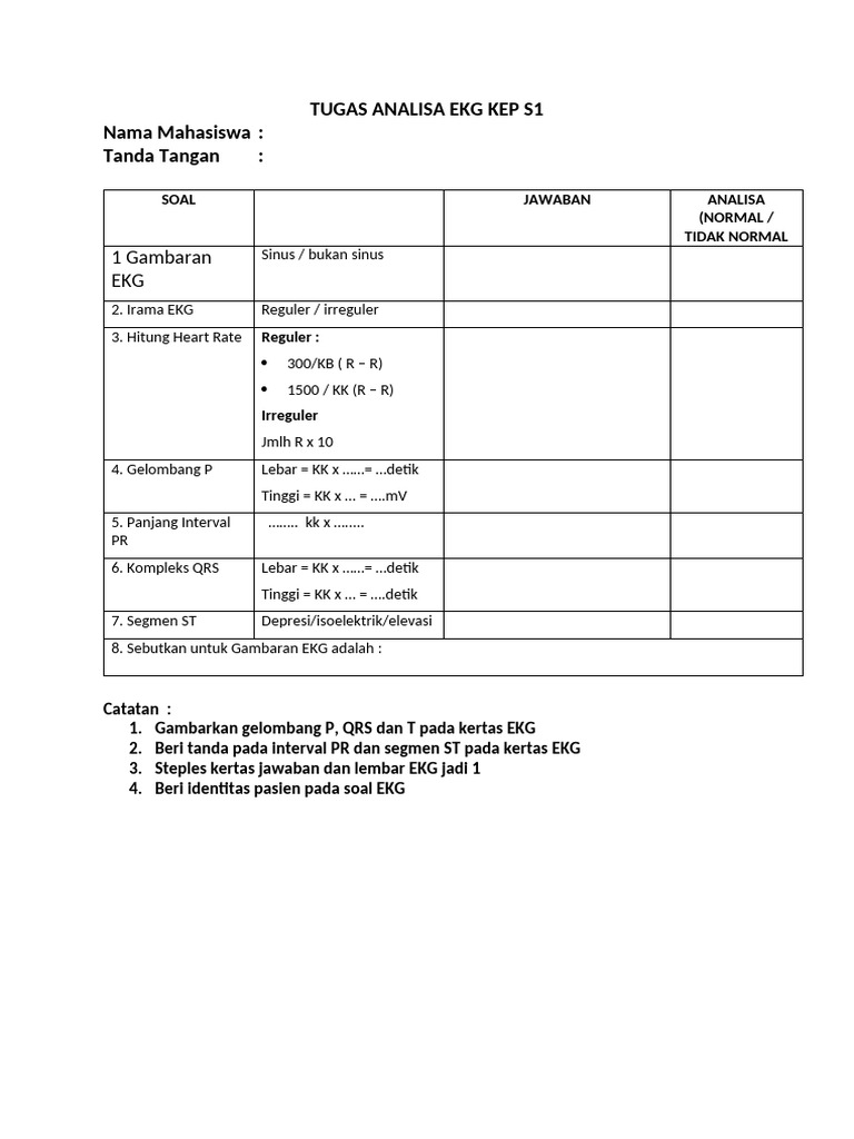 Soal Ekg Strip | PDF
