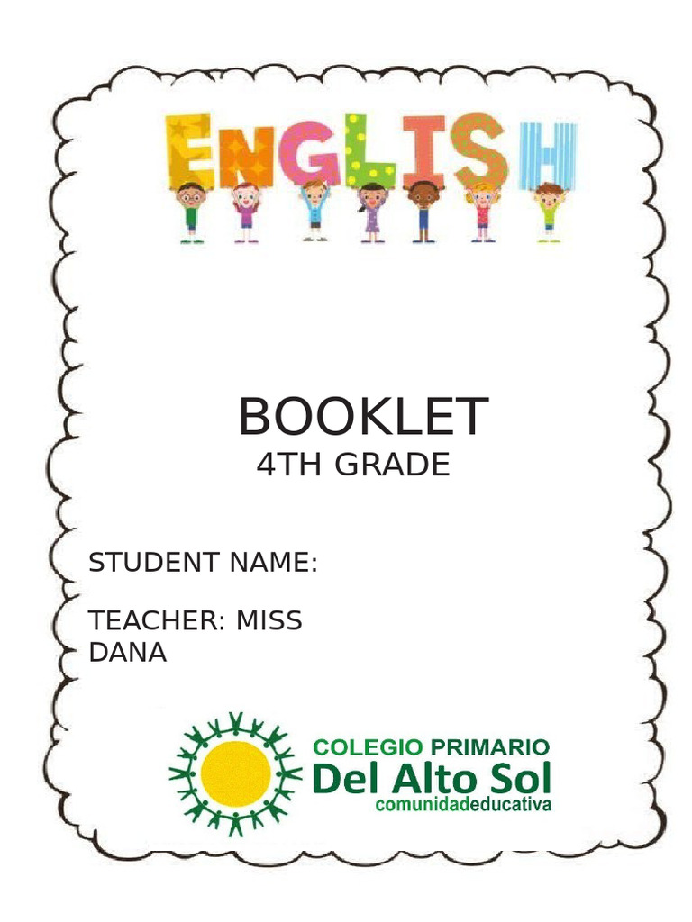 4th Grade Student Booklet | PDF