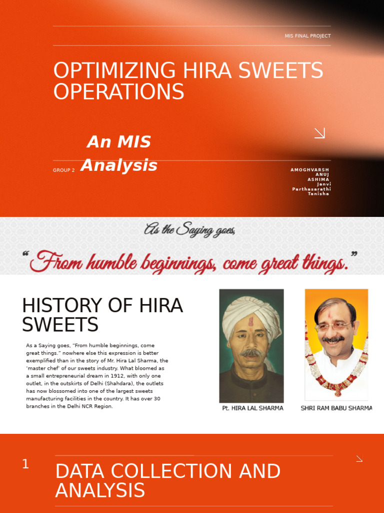 Group 2 - MIS Report - HIRA Sweets | PDF | Enterprise Resource Planning | Point Of Sale