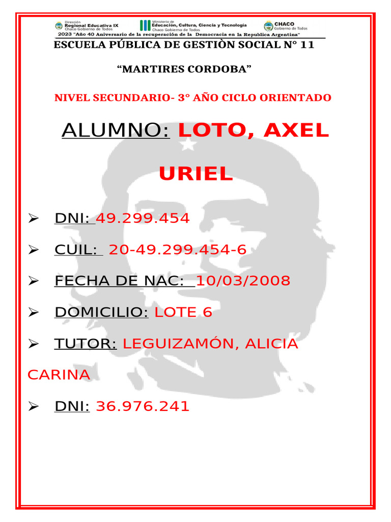 Loto Axel Uriel | PDF