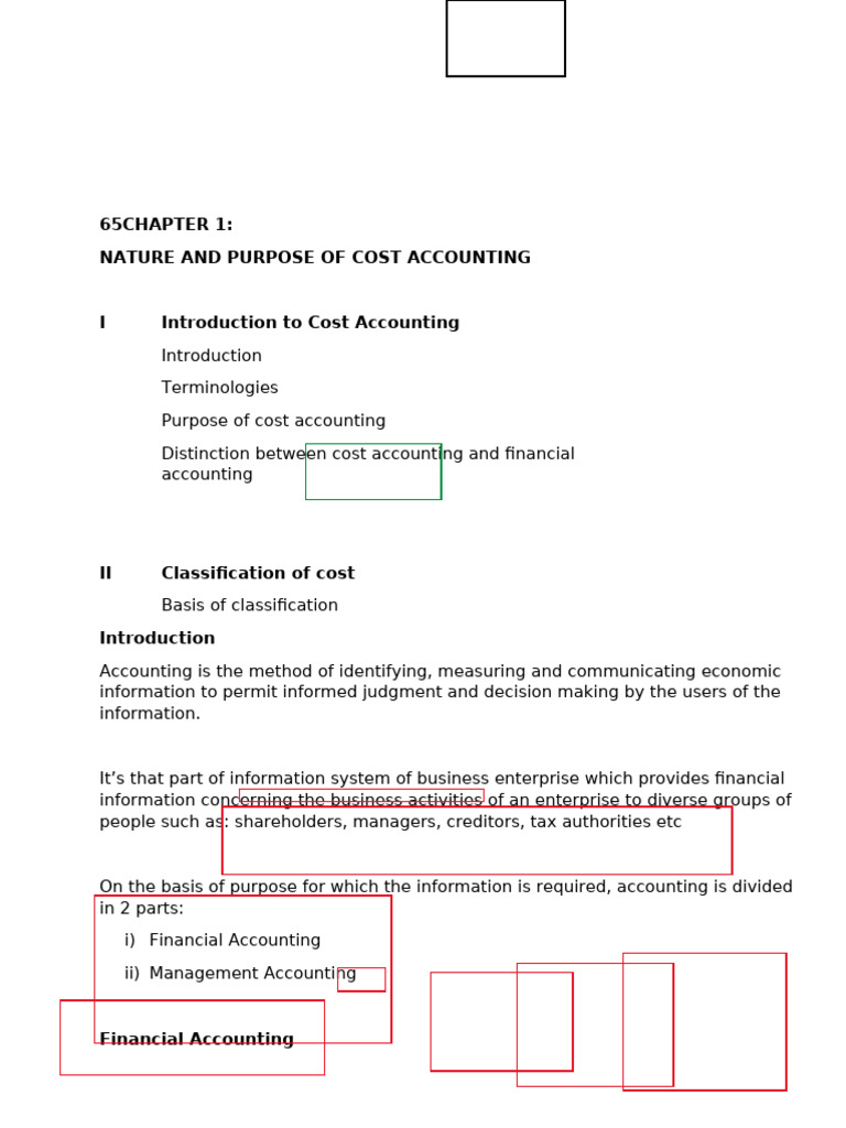 Cost Accounting Fundamentals and Classifications | PDF | Financial ...