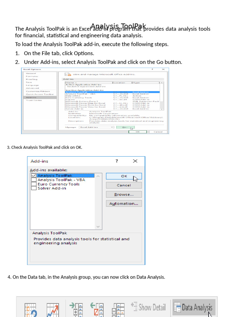Analysis Exel ToolPak (Autosaved) | PDF | Analysis Of Variance | Statistical Analysis