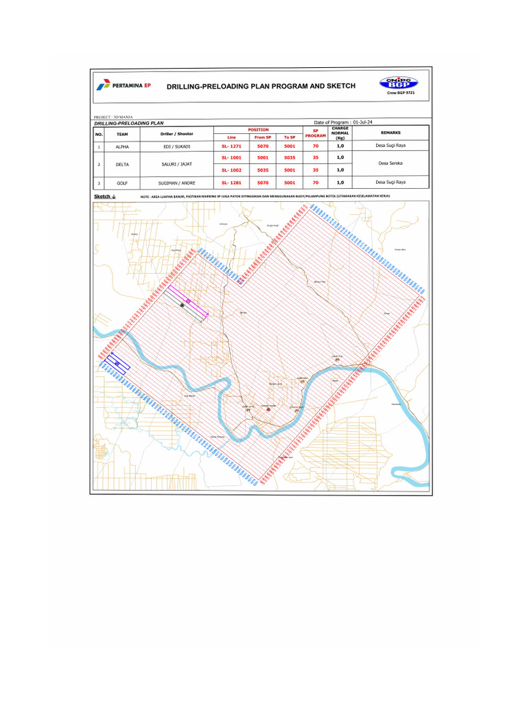Program Drilling Preloading - 4 Juli 2024 - Rev | PDF