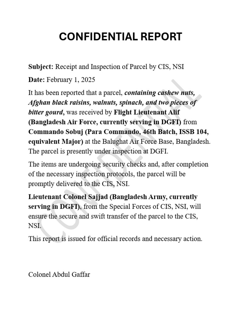 Confidential Report | PDF