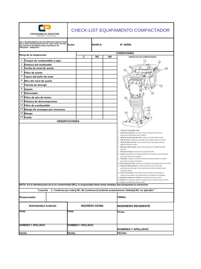 Check List Compactadora Canguro | PDF