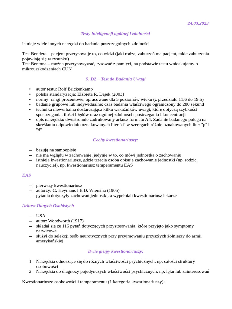 Psychometria 3 | PDF