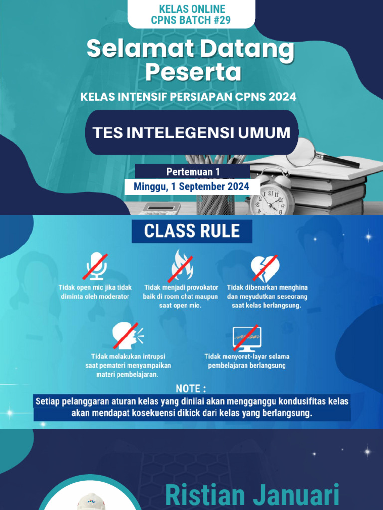 Pertemuan 1 - Pembahasan Materi Tiu Silogisme Dan Perbandingan Kuantitatif | PDF