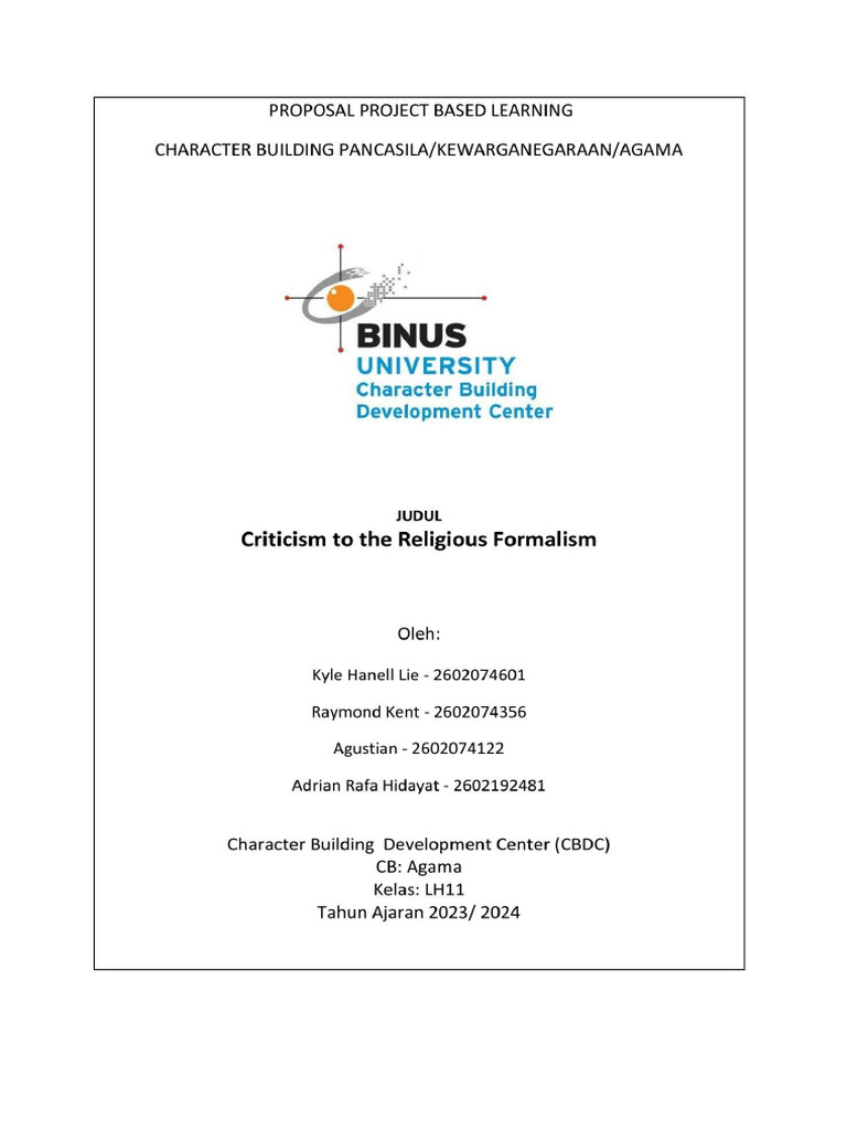 Final CB Revisi Proposal | PDF