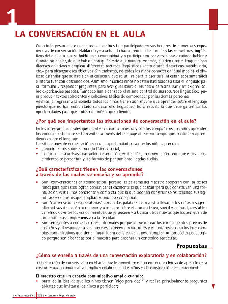 ALVARADO - La conversación en el aula | PDF | Enseñando | Cognición