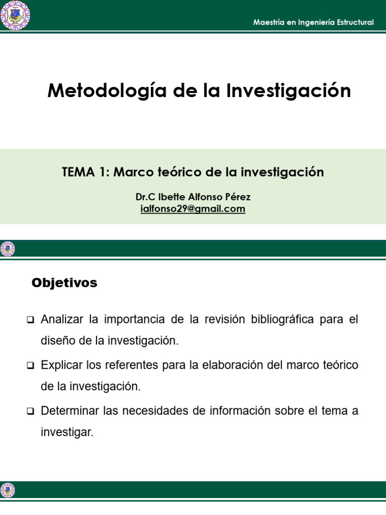 CLASE 3 - TEMA 2 - REVISIÓN BIBLIOGRÁFICA Y MARCO TEÓRICO | PDF | Teoría | Paradigma
