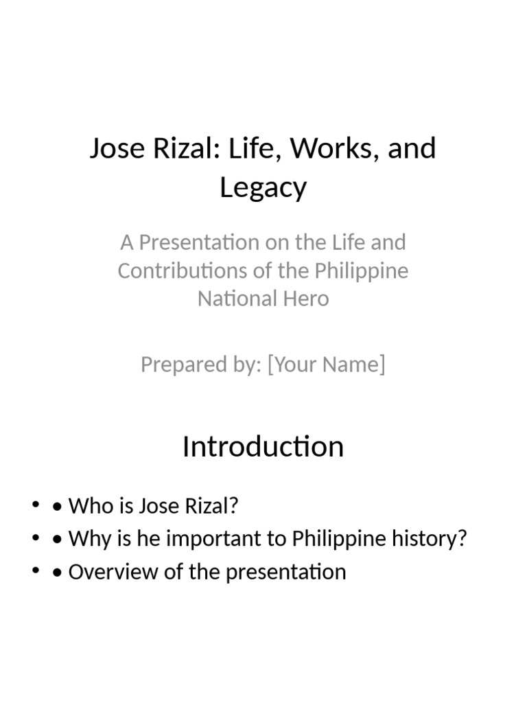 Rizal Presentation | PDF