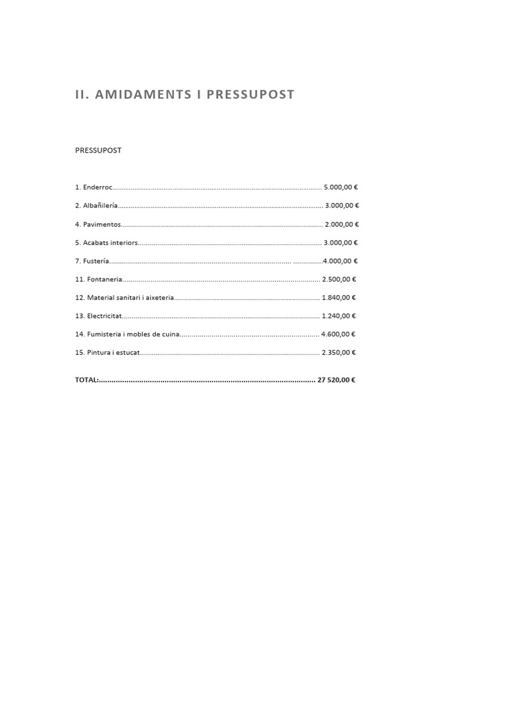 Pressupost | PDF