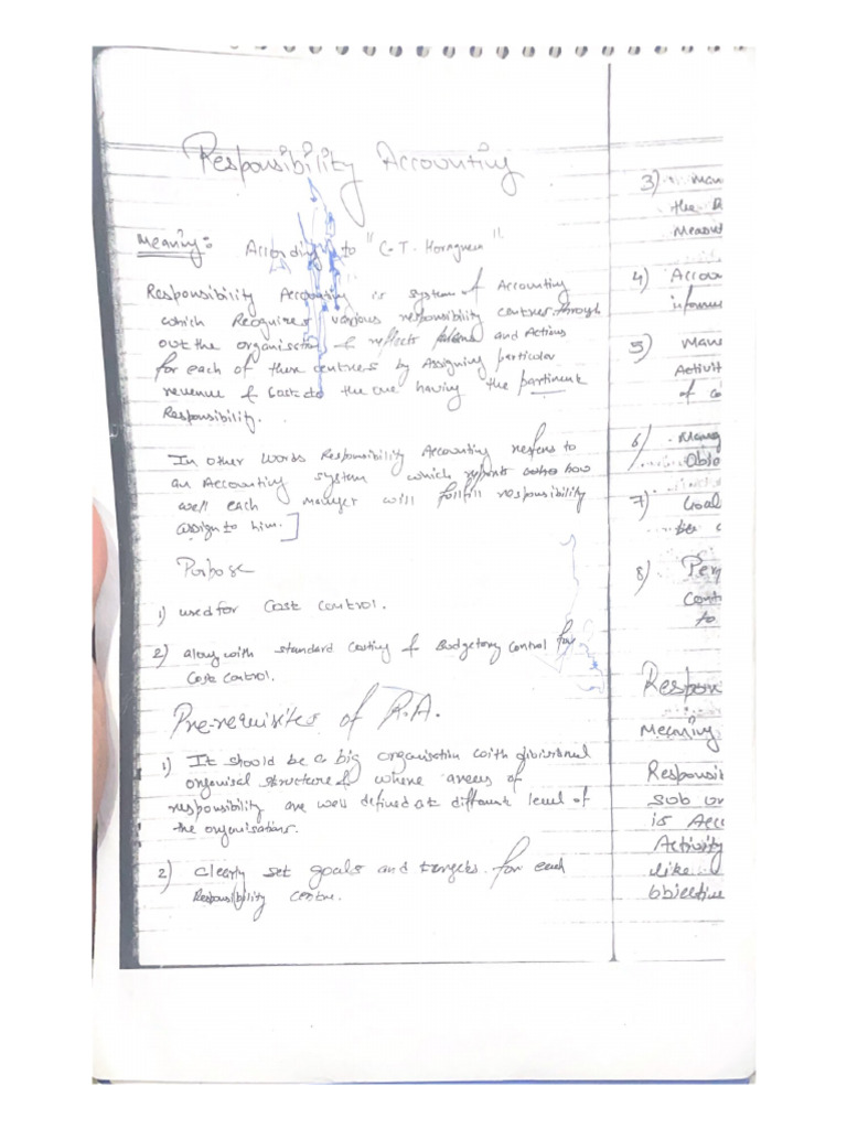 Responsibility Accounting | PDF