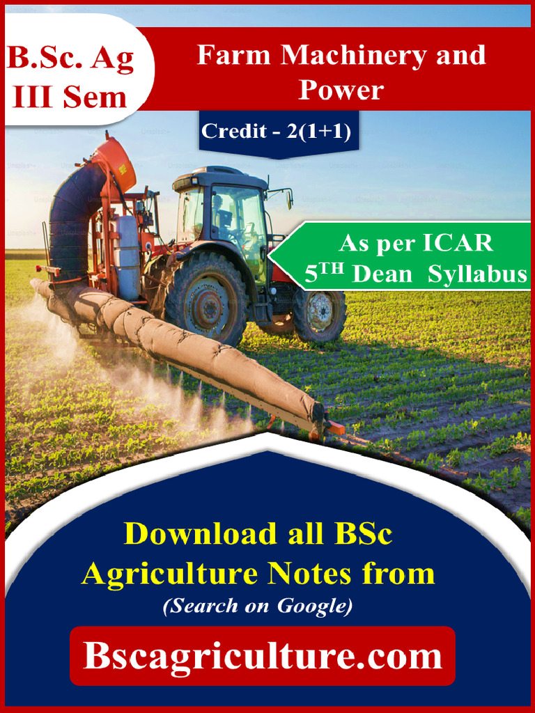 Farm Power and Machinery | PDF | Internal Combustion Engine | Piston