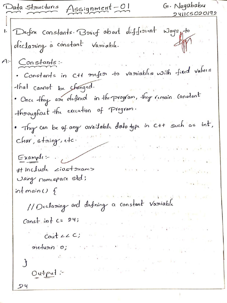 DS - Assignment - 01 - Compressed | PDF