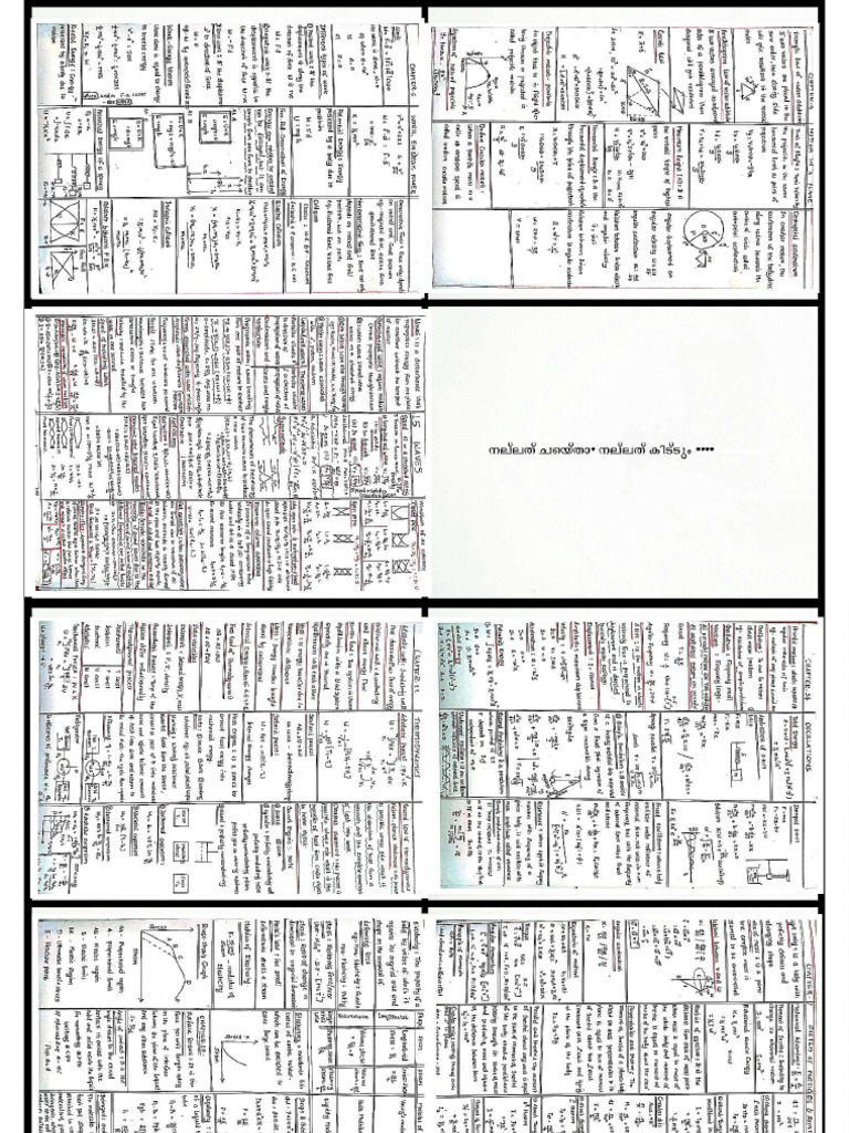 Plus One Physics Micro (Hand Written) - 250304 - 045643 | PDF