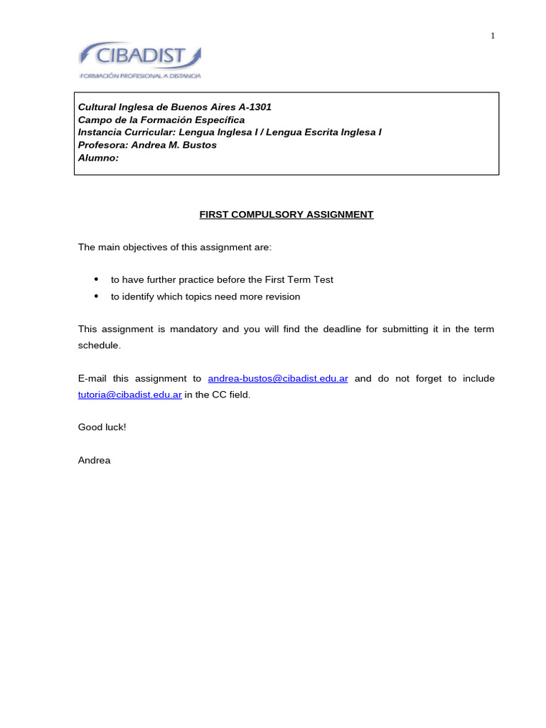 Lengua I-Compulsory Assignment 1 | PDF | Cognitive Science | Linguistic Morphology