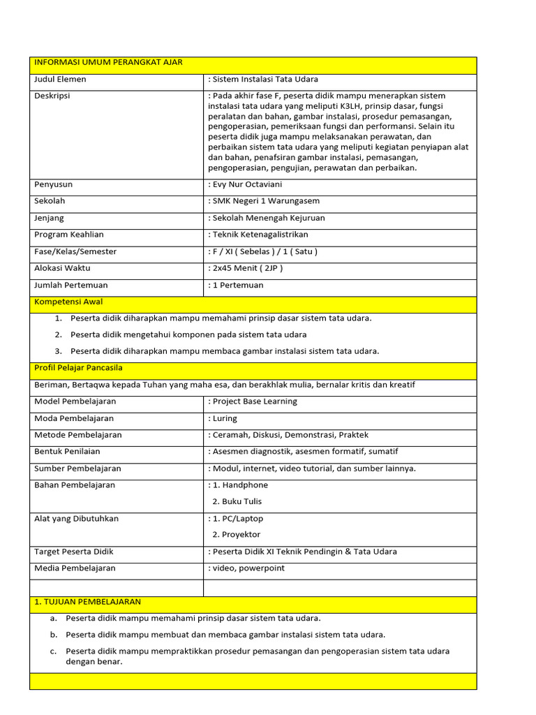 Evy Nur Octaviani - Modul Ajar (UAS) | PDF