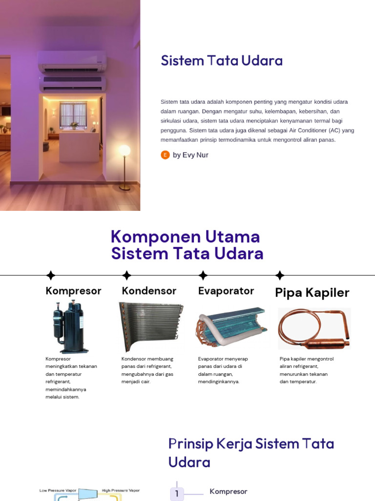 Komponen Utama Sistem Tata Udara | PDF
