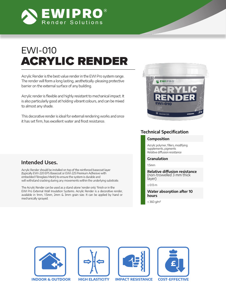 EWI 010 Data Sheet | PDF | Acrylic Paint | Materials