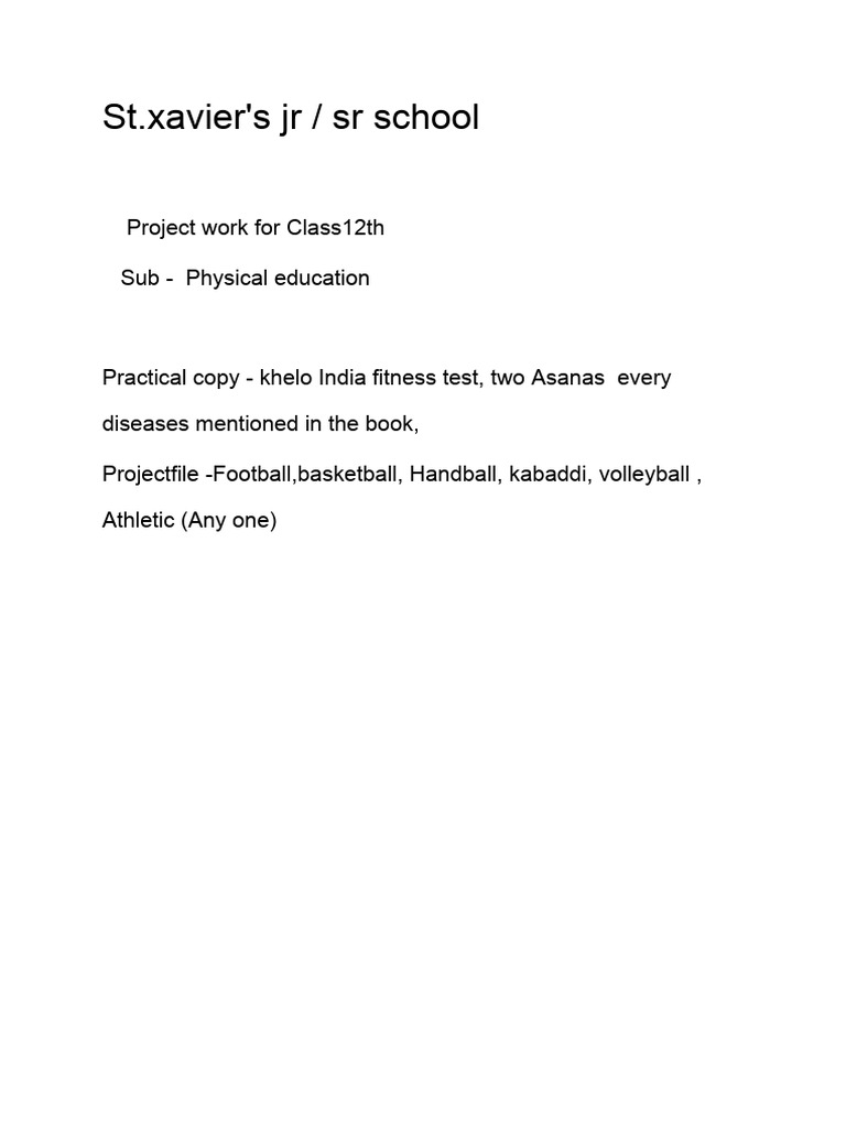 Phy - Edu. Project Work | PDF