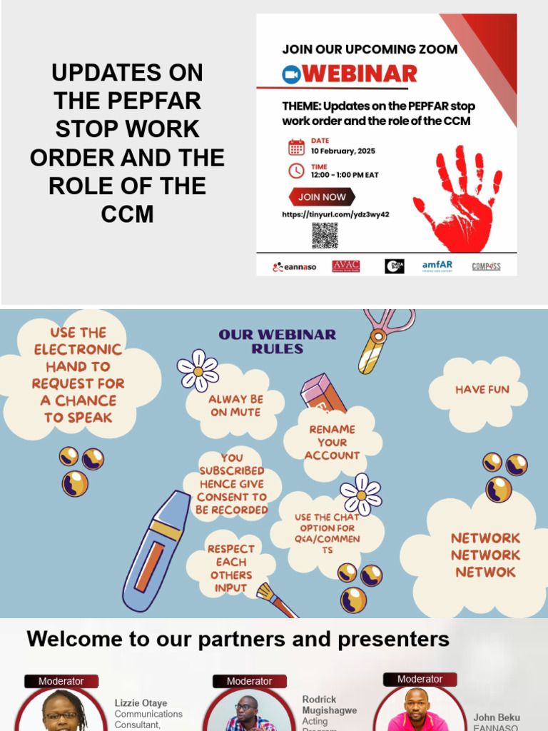 PEPFAR Stop Work Order PPT Slides | PDF | President's Emergency Plan ...