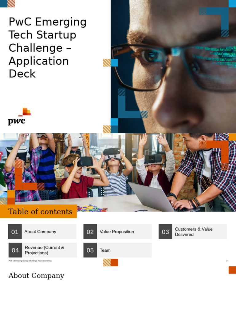 Emerging Startup Challenge Application Deck v2 | PDF