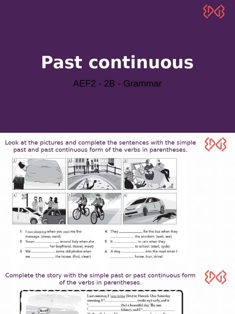 Past Continuous Grammar Exercises | PDF