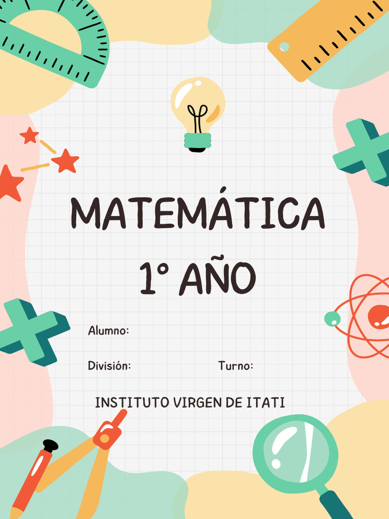 Cuadernillo Matematica 1ro 2025 | PDF | Matemática Elemental | Álgebra