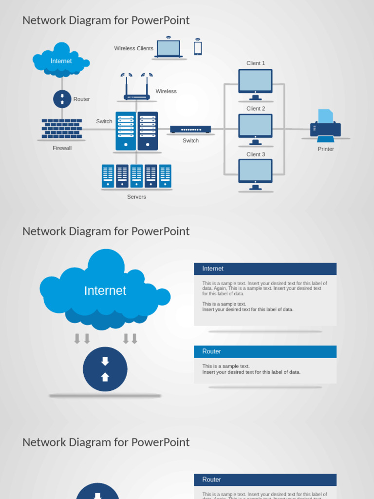 6177 02 Network Diagram Template Powerpoint | PDF | Computer Network ...